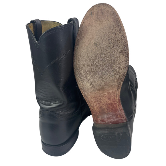 Justin Boots | Shoes | Justin Black Corona Roper Premium Leather ...